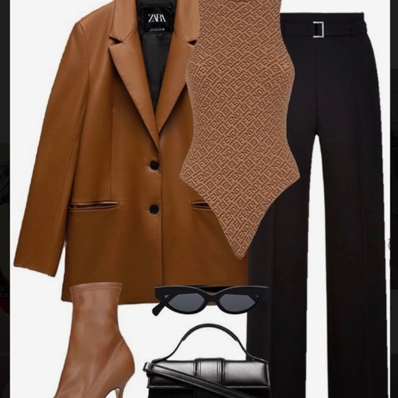 Zara | Jackets & Coats | Zara Caramel Blazer | Poshmark